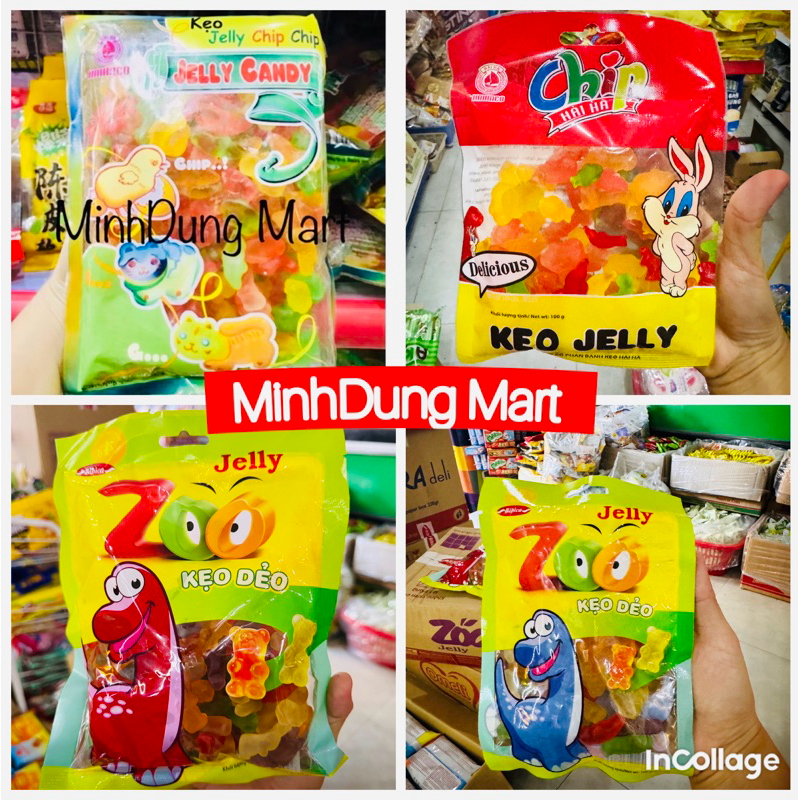 Kẹo dẻo Jelly chip/Zoo Hải Hà,BiBica gói 450g và 100g | Shopee Việt Nam