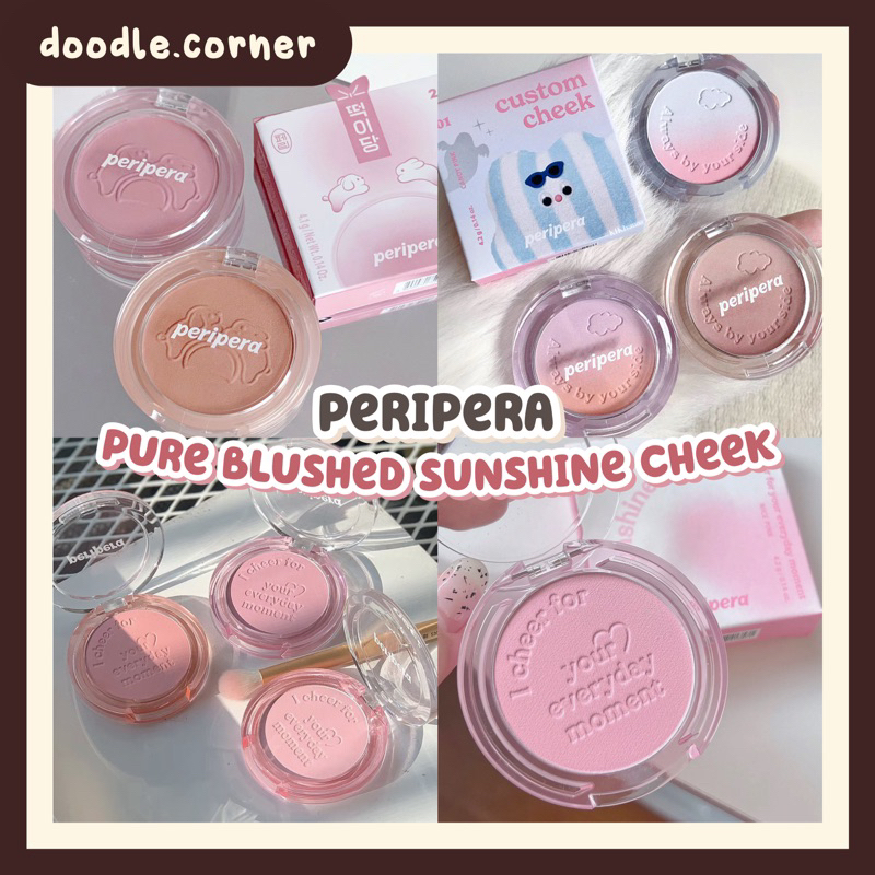 [01-25] Má hồng Peripera Pure Blushed Sunshine Cheek | Shopee Việt Nam