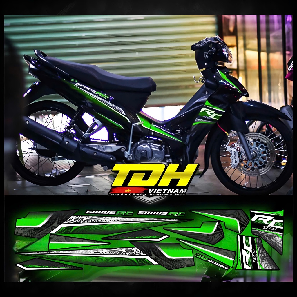 Tem Sirius RC V2 Đen phối đủ màu | Shopee Việt Nam