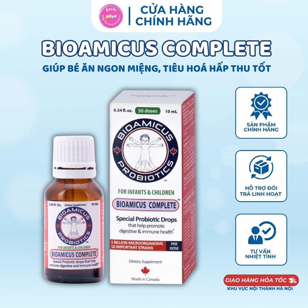 Men Vi Sinh 10 Chủng BioAmicus Complete Duy Trì Hệ Miễn Dịch Khỏe Mạnh ...