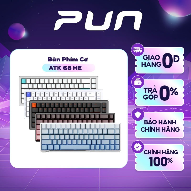 Bàn phím cơ gaming VXE ATK68 V2 | Rapid Trigger | 8000hz | Magnetic ...