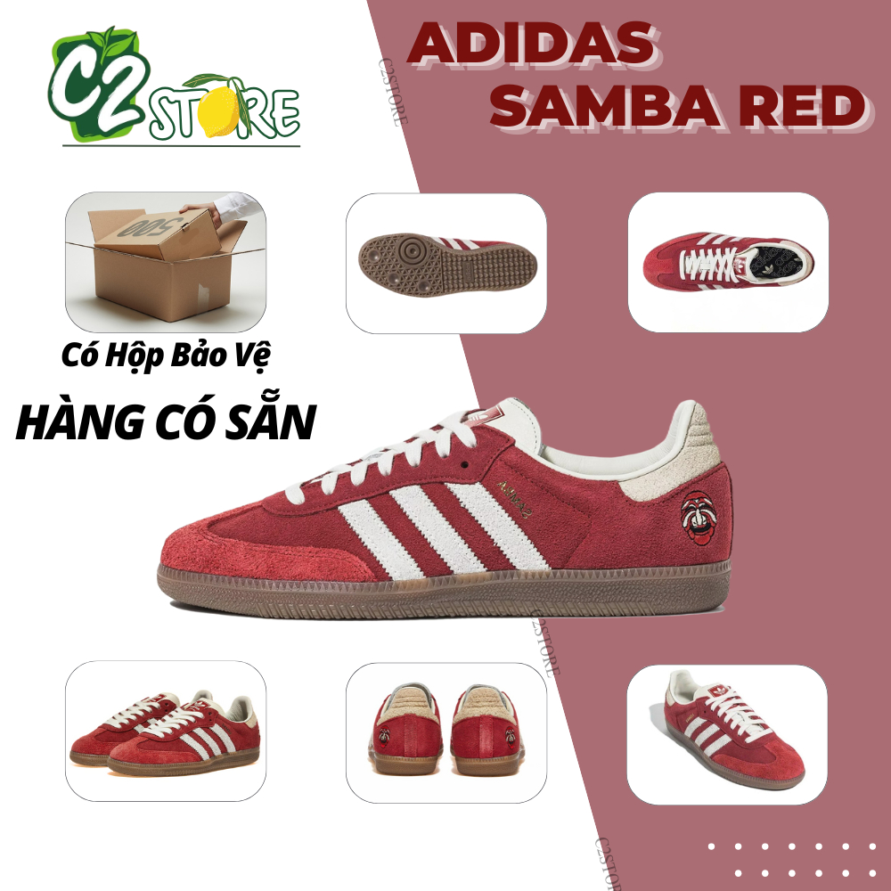 Giày Das Samba OG Đỏ Talchum 🤍C2STORE Adi.das Samba Tal Red dễ phối đồ ...