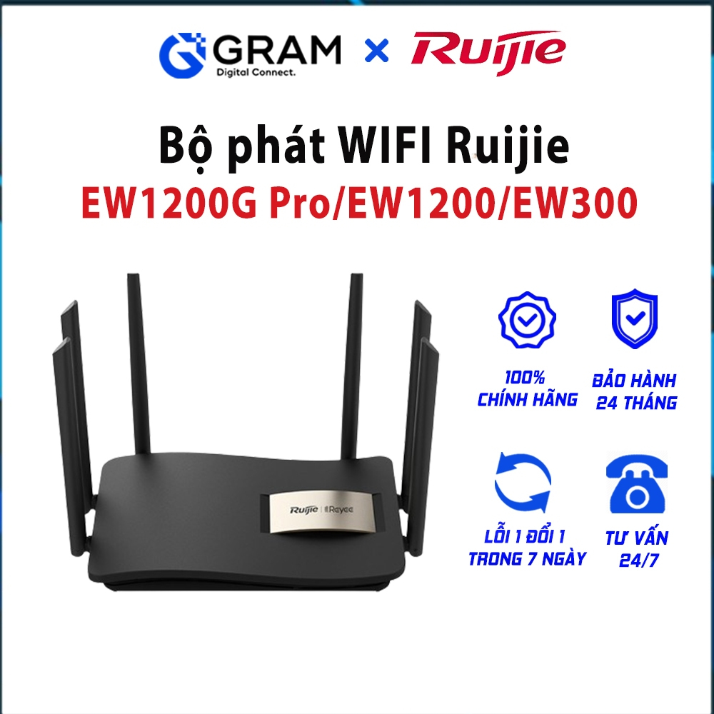 Bộ phát WIFI Ruijie EW1200G Pro, EW1200, EW300, Sóng khỏe, Quản lý qua ...