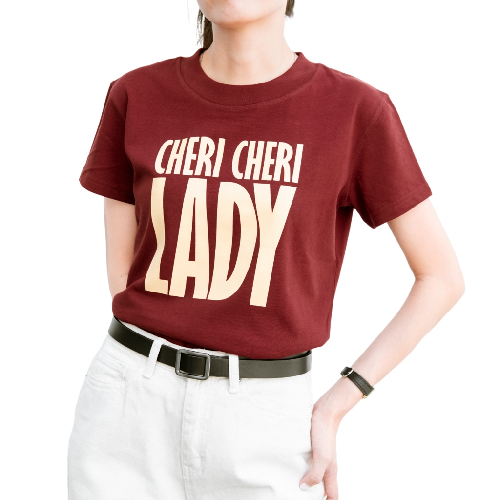 Áo thun nữ baby tee, áo thun cotton CHERI CHERI LADY Đỏ - Lew Lew ...