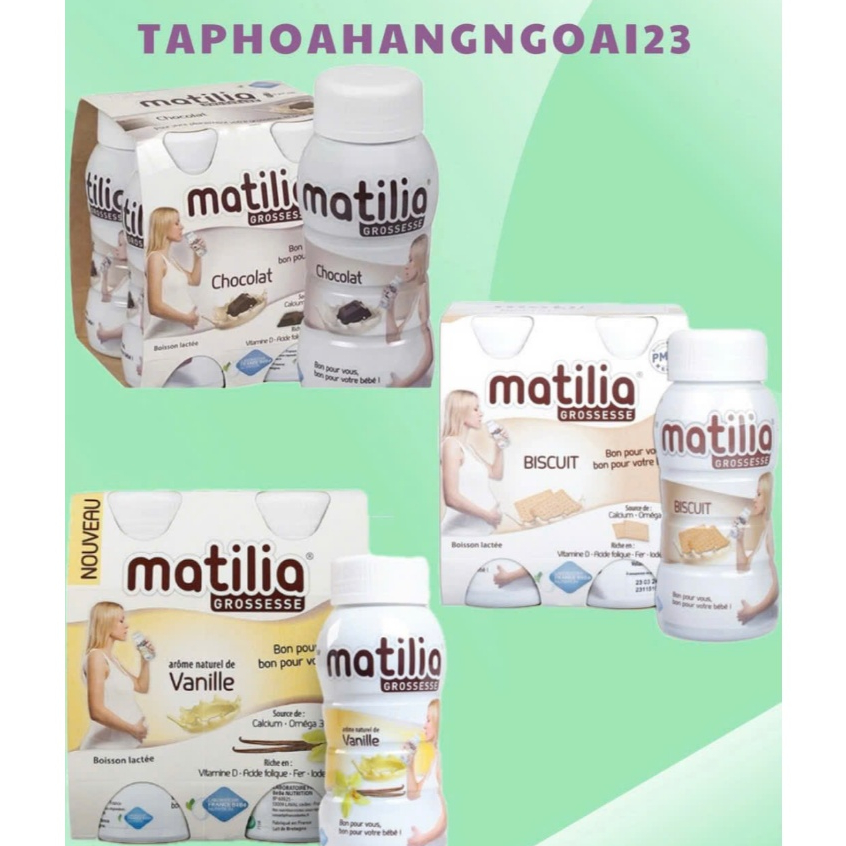 SỮA BẦU Matila PHÁP LỐC 4 HỘP 200ML | Shopee Việt Nam