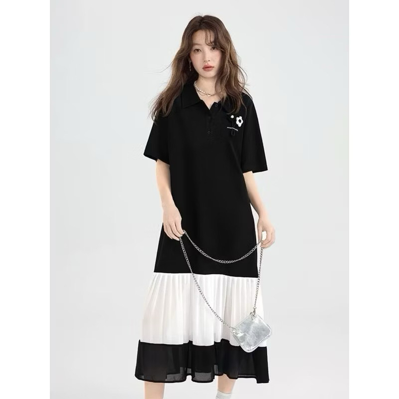 | Chang Tròn | Đầm Polo Chân Dập Ly Suông Bigsize | Shopee Việt Nam