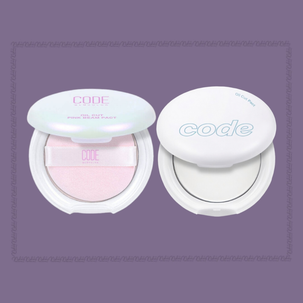 (HSD 7/8/2026) Phấn phủ kiềm dầu, Phấn phủ Code Glokolor Oil Cut Pink Beam Pact, Code Glokolor ...