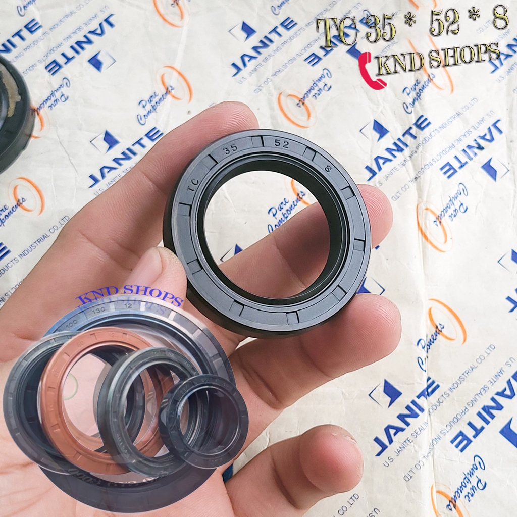 [01cái] Phớt chặn dầu JC TC 35*52*8 | NOK TC 35*54*7 | Phớt Viton FKM ...