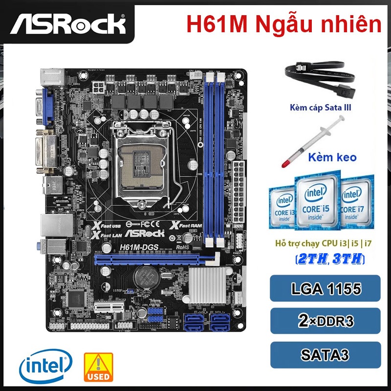 Mainboard - Bo Mạch Chủ Máy tính Gaming ASRock B85 - 4 Khe ram - Kèm ...