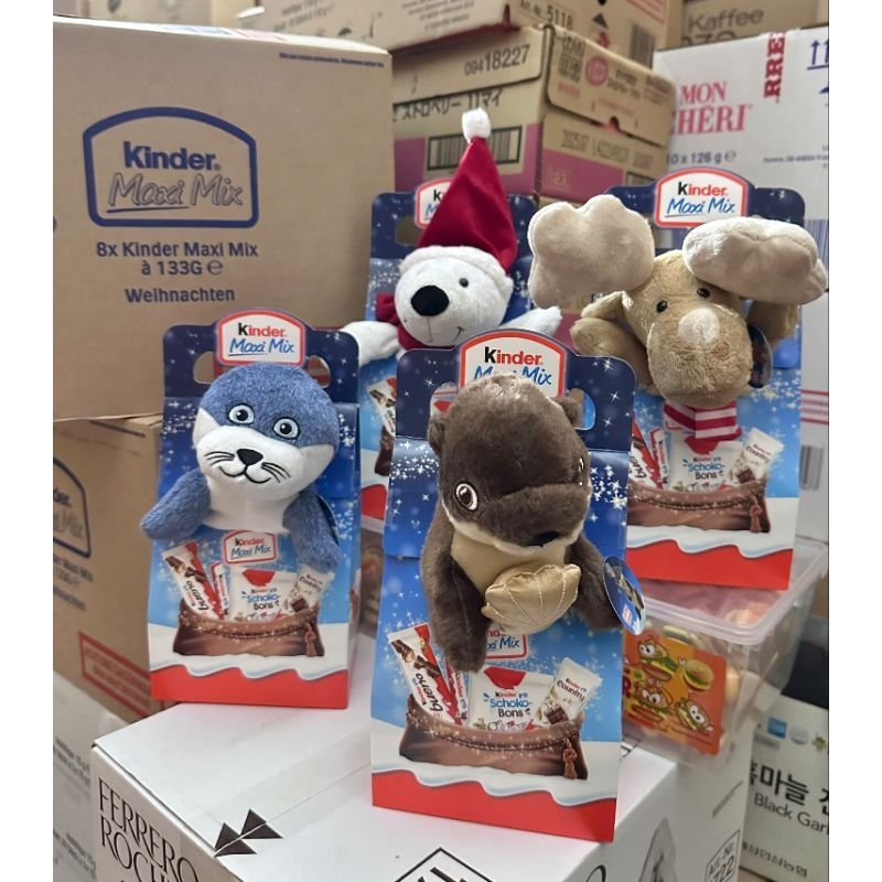 SOCOLA KINDER CHOCOLATE KẸO SOCOLA NHÂN KEM SỮA KÈM GẤU BÔNG 133G ( 4 TÚI SOCOLA) | Shopee Việt Nam