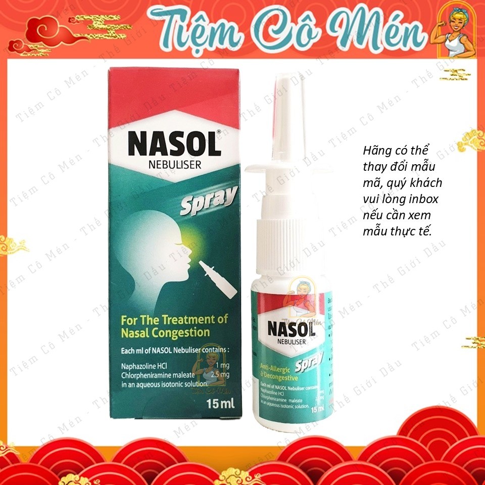 Chai xịt mũi Nasol Spray Nebuliser Thái Lan - 15ml | Shopee Việt Nam