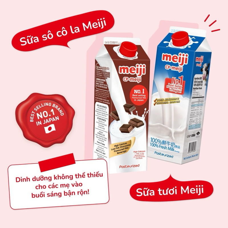 Combo 4 Hộp Meiji xanh/ choco 946ML Date 13.5-25.5 | Shopee Việt Nam