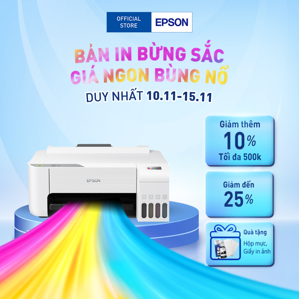 Máy In Phun Màu Đơn Năng Epson EcoTank L1216 (Bao Gồm Bộ Mực Chính Hãng ...