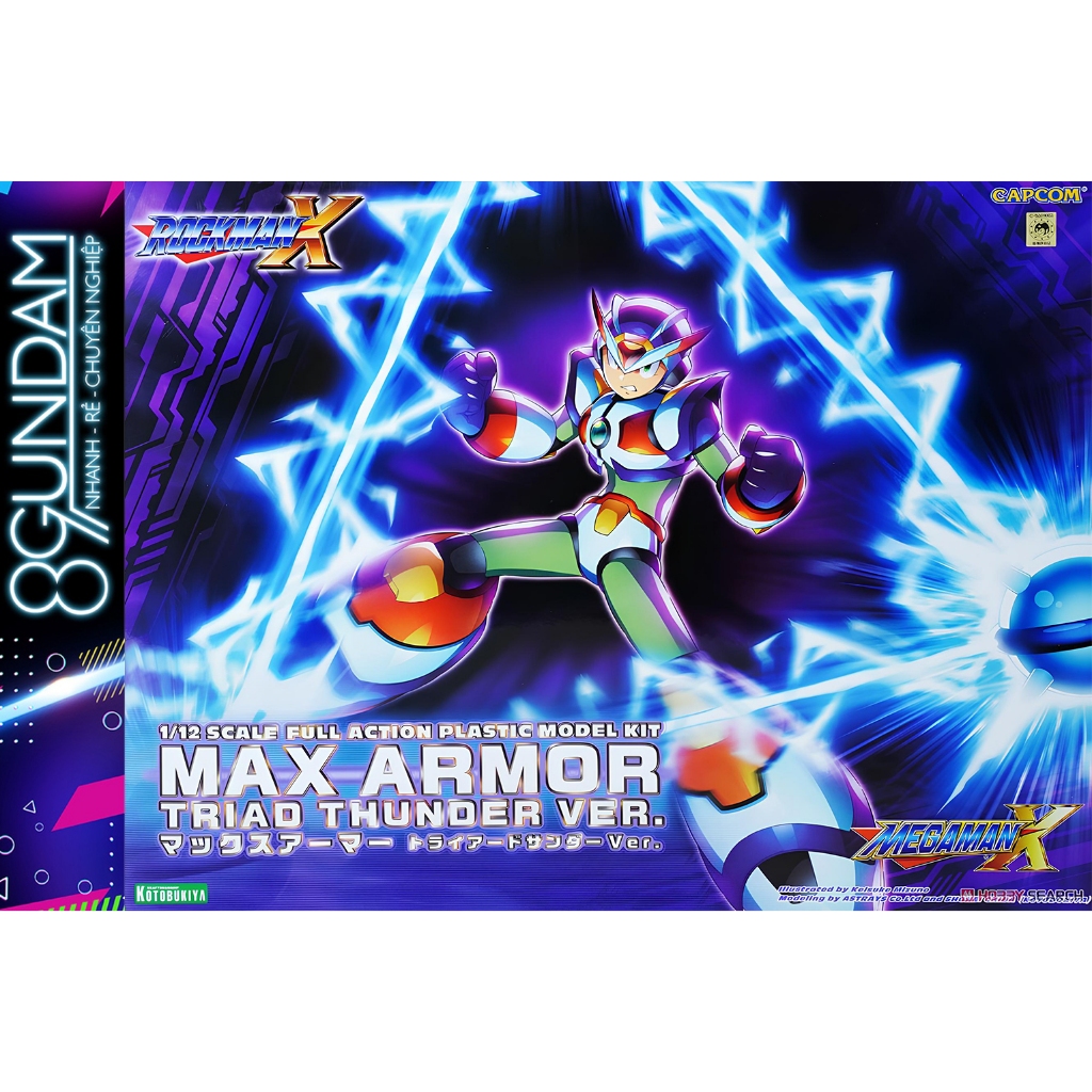 [CÓ SẴN] Mô Hình Lắp Ráp Mega Man X Max Armor Triad Thunder Ver ...
