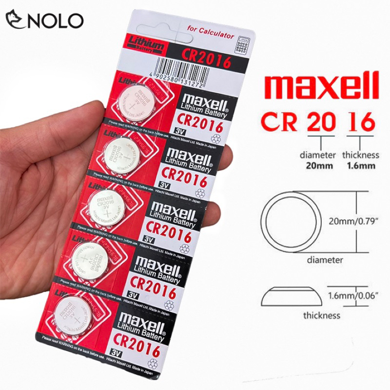 Pin Cmos 2016 Maxell (Vỉ 5 Viên) ( Chính Hãng) | Shopee Việt Nam