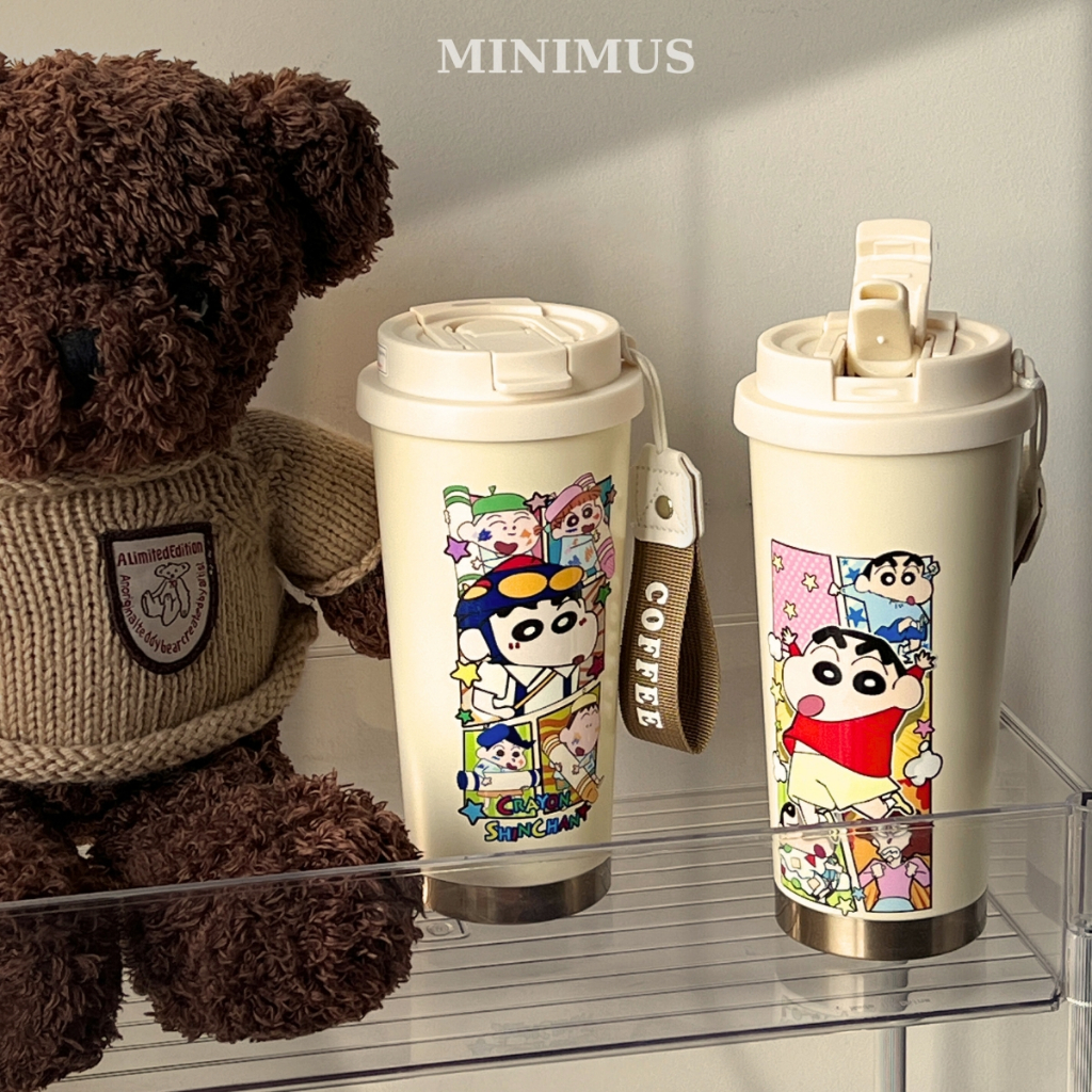 Ly giữ nhiệt hình cậu bé Sin dễ thương có thể tích 530ML, chất liệu inox sus 316(BN140) | Shopee ...