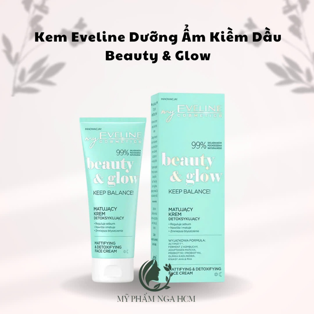 Kem dưỡng Eveline Keep Balance Beauty & Glow detox da, kiềm dầu, se ...
