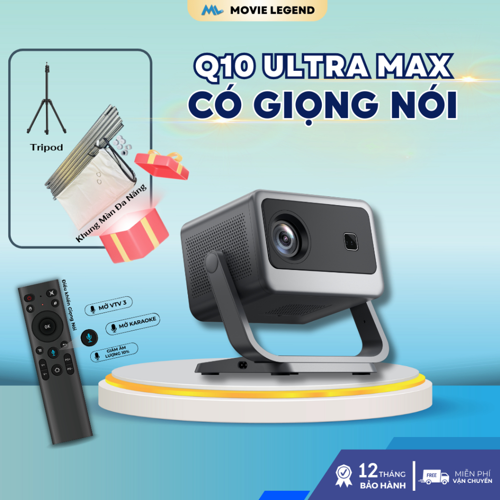 Máy Chiếu Q10 Ultra Max - Máy Chiếu Movie Legend, Hỗ Trợ Full HD, Hệ ...