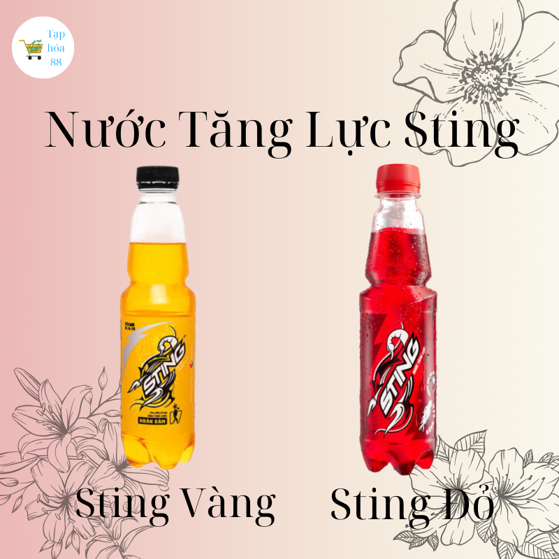 [ Chính Hãng ] Lô 6 chai nước tăng lực Sting Đỏ, Vàng 330ml | Shopee ...