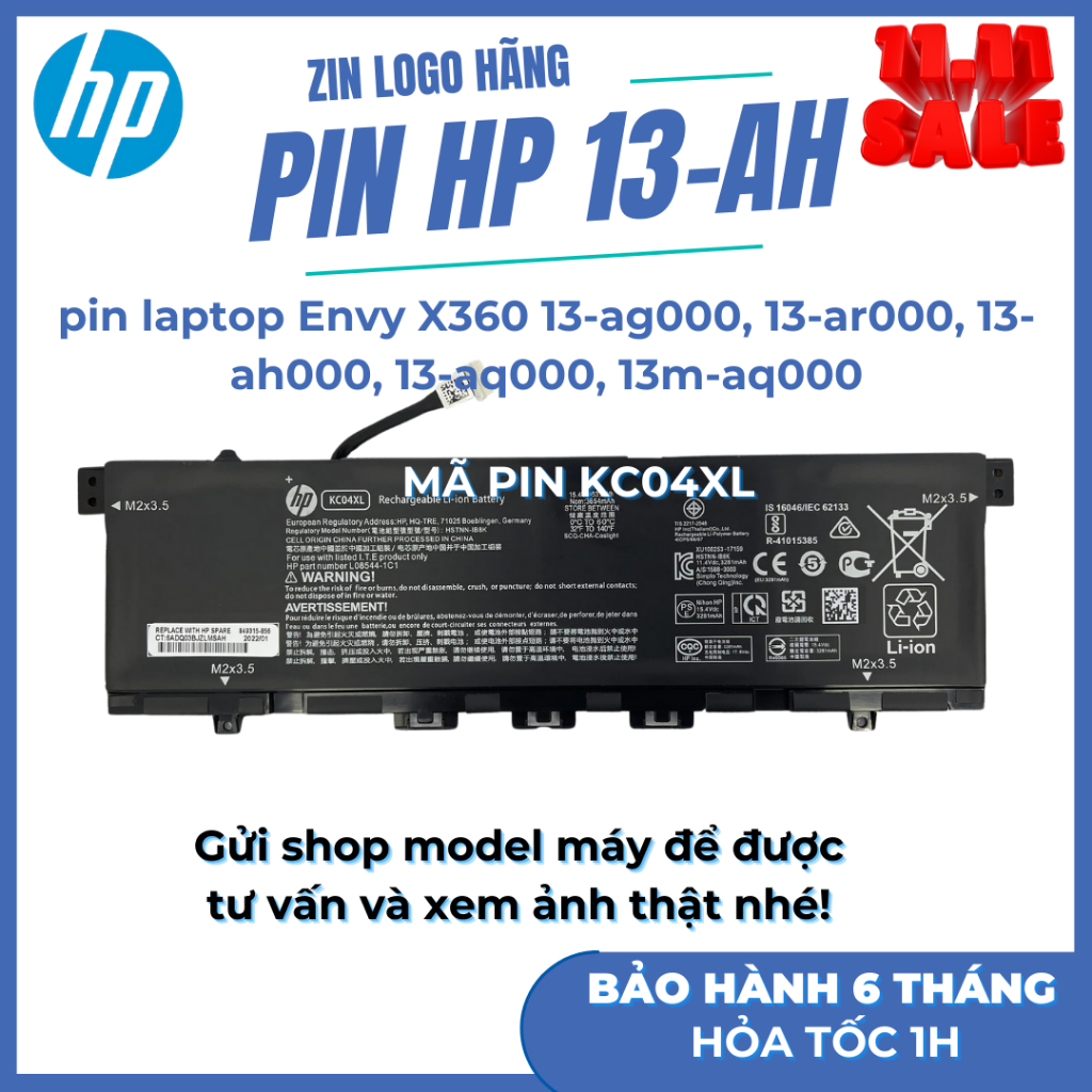 Pin LAPTOP HP ENVY X360 13-AH 13-AQ 13- AR 13-ah000 13-aq000 13m-aq000 ...