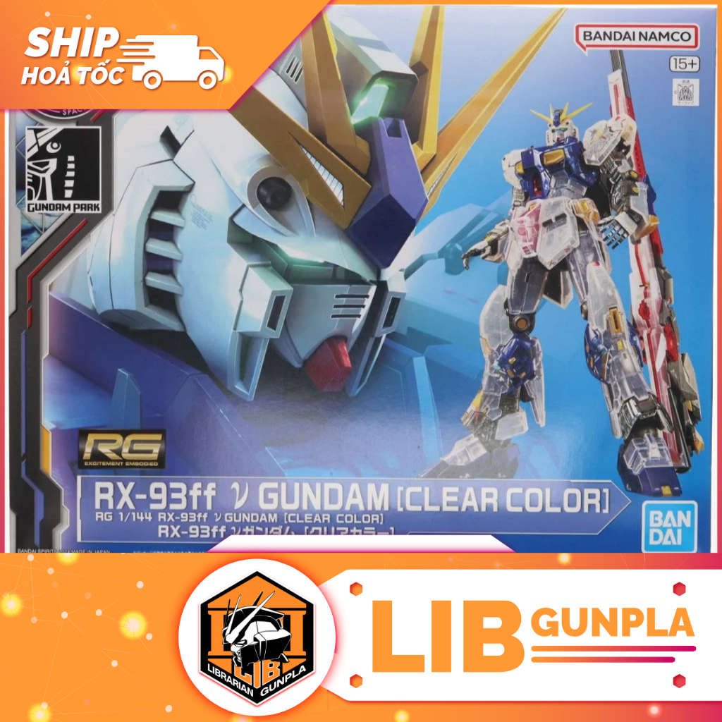 Đồ chơi mô hình lắp ráp Bandai Gundam RG 1/144 RX-93ff Nu Gundam Side-F - Clear Color | Shopee ...