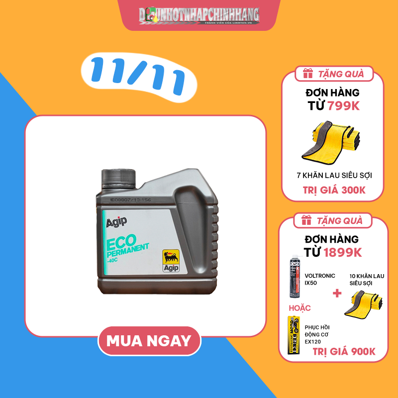 Nước làm mát ENI Bike S (Eco Agip Permanent) cho các dòng xe phổ thông ...