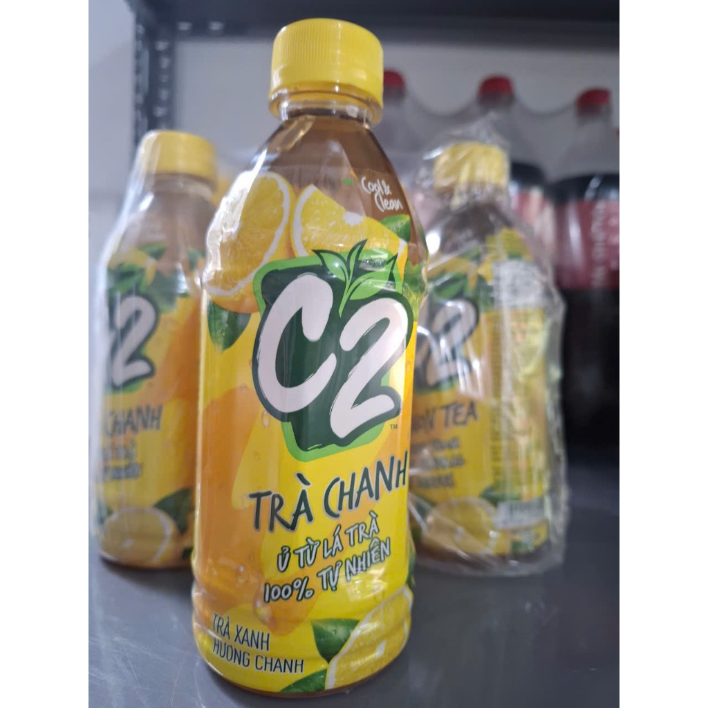 Thùng 24 chai trà xanh C2 hương chanh (24chai x 355ml),trà xanh c2 ...