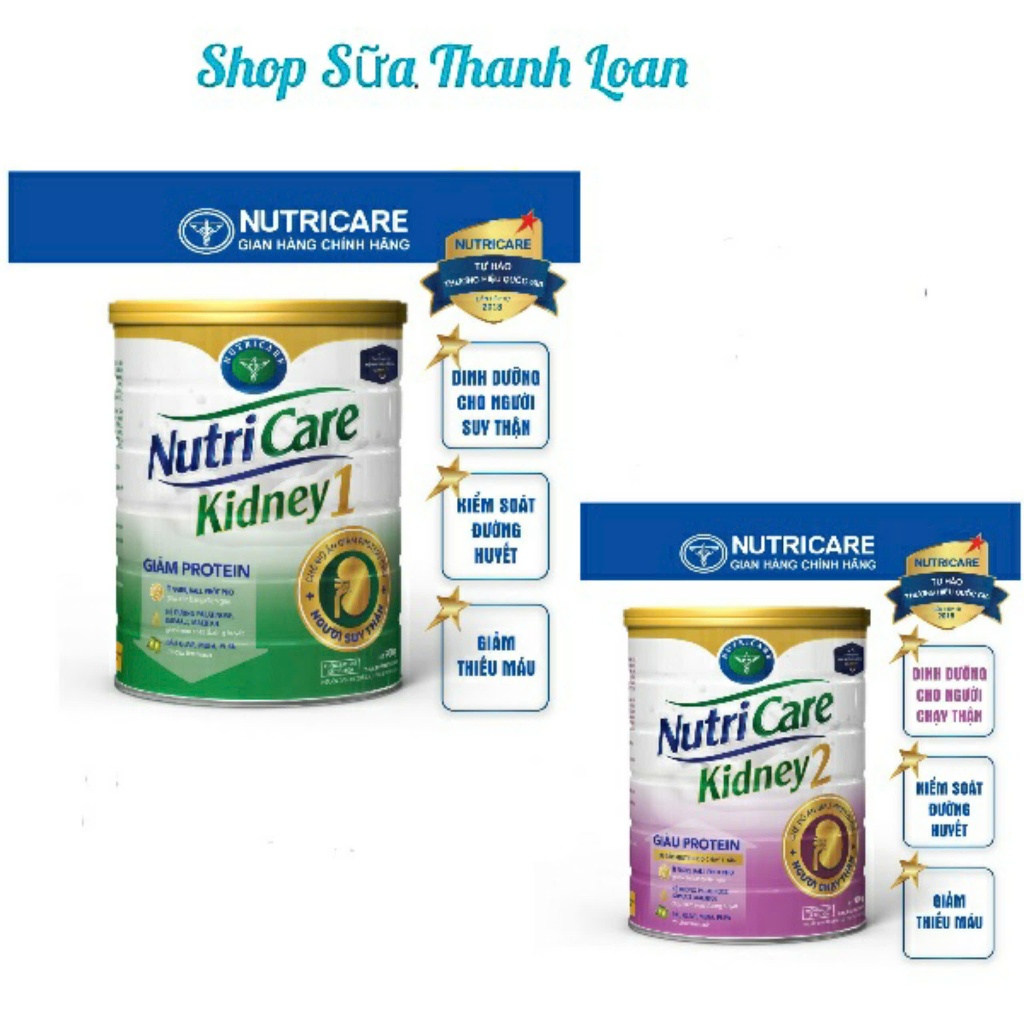 [HSD T11-2026] Sữa Bột Nutricare Kidney Số 1/ Số 2 Dinh Dưỡng Y Học Cho Người Suy Thận 400g ...