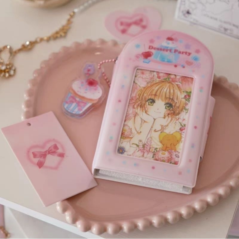Collect book Dessert Pudding hồng PVC album sổ đựng ảnh, thẻ hình, card ...
