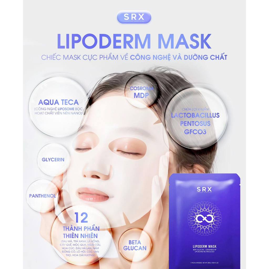 [SRX] Mặt nạ tế bào gốc SRX Lipoderm Mask | Shopee Việt Nam