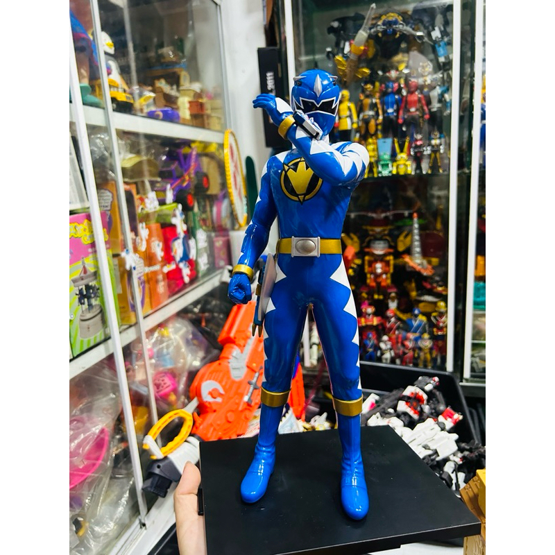 Mô hình Sofubi Vinyl Super Sentai ABARANGER BLUE Kt: ~ 30-35cm | Shopee ...