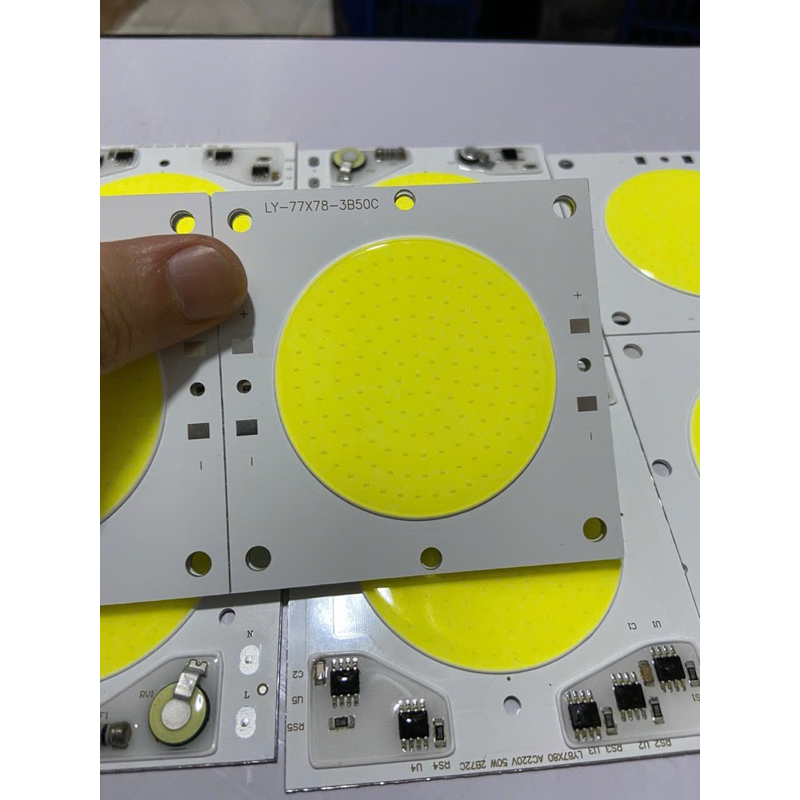BÓNG/CHÍP LED COB 50w: (90v-160v )(LOẠI TO 6cm),SIÊU SÁNG.DÙNG CHO ĐÈN ...