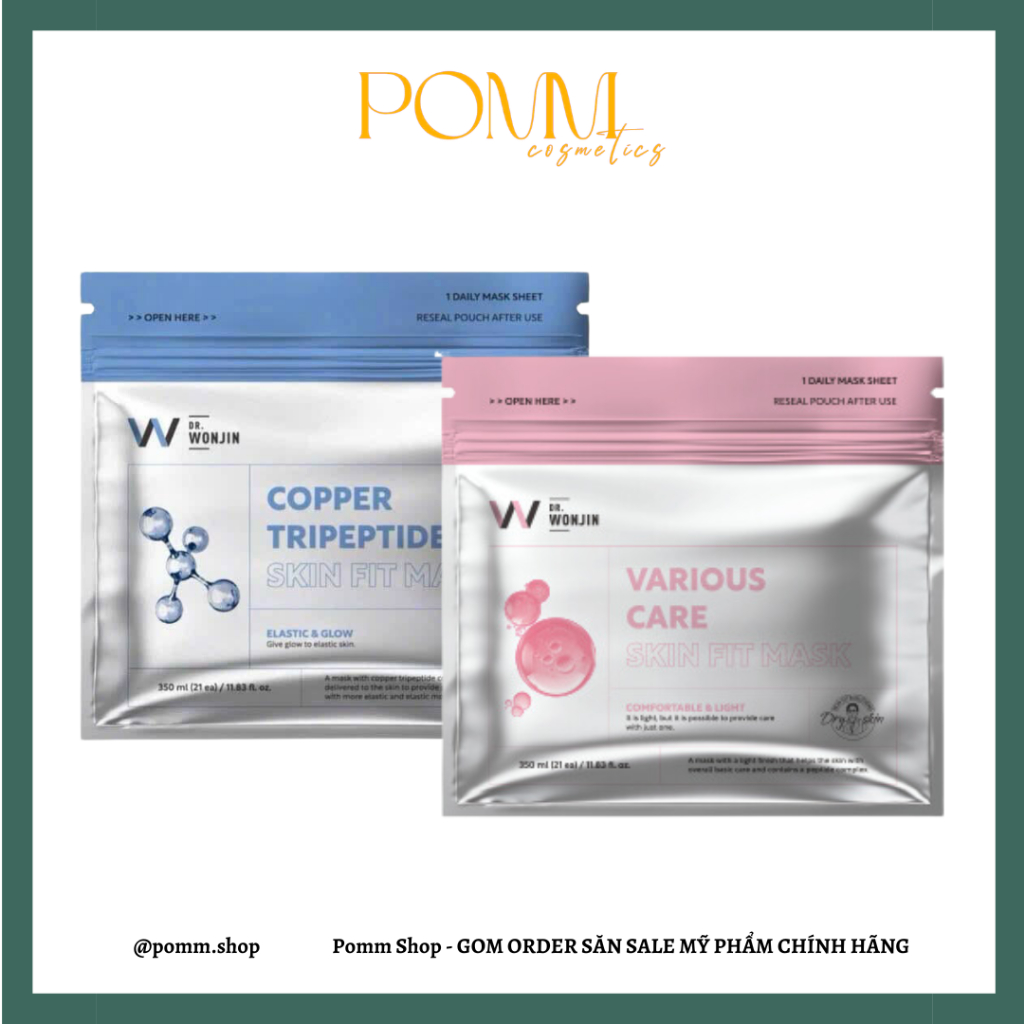 Túi Mặt Nạ Dr Wonjin Copper Tripeptide - Various Care skin fit mask 21 ...