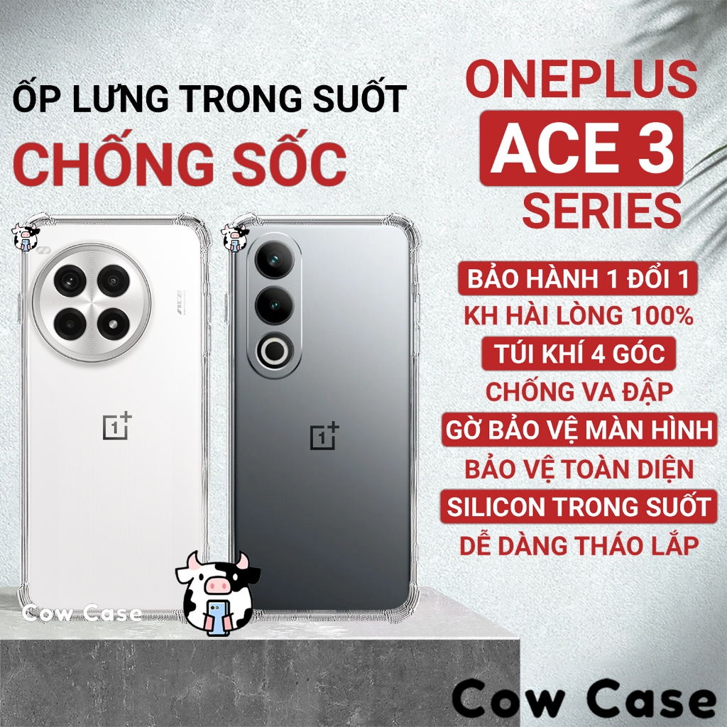 Ốp lưng Oneplus ACE 3V, 3 Pro, Ace3 chống sốc silicon Cowcase | Vỏ điện ...