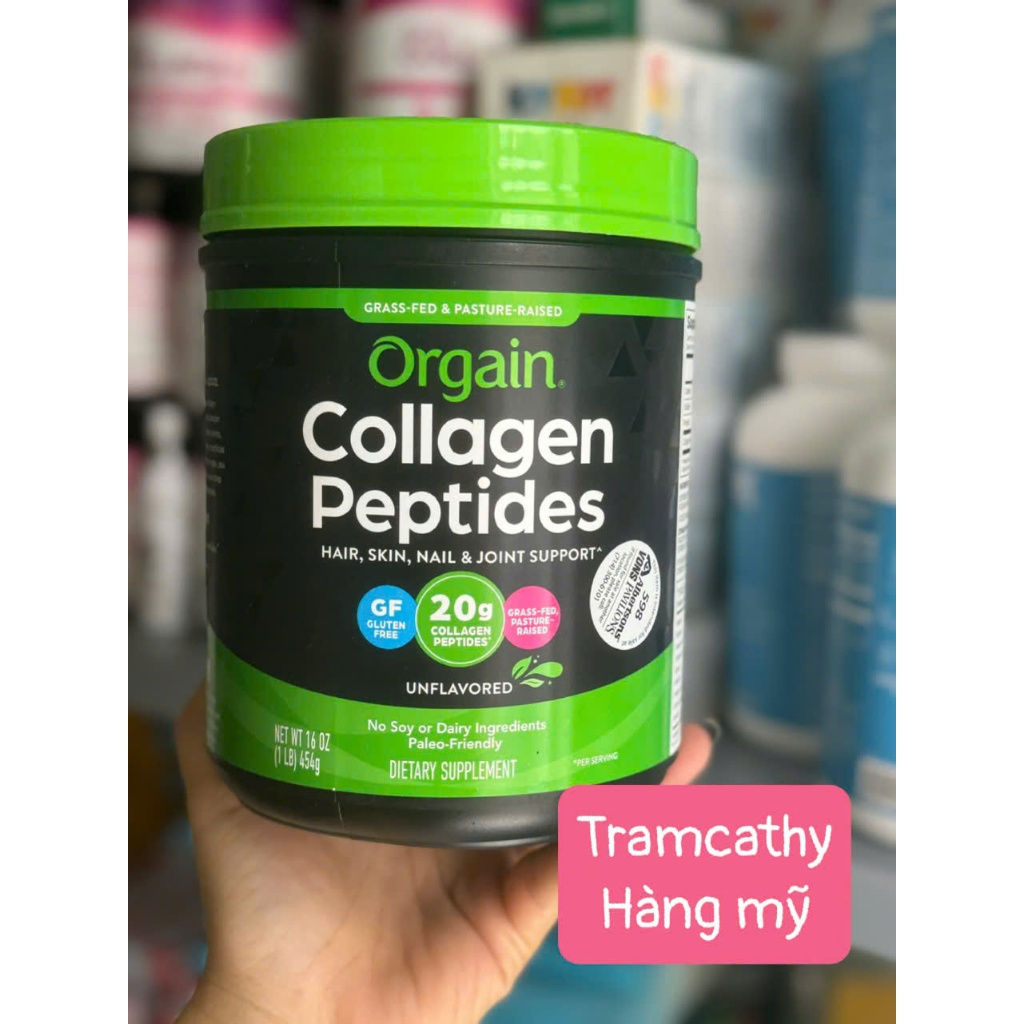 Orgain Collagen Peptides 454g collagen thủy phân | Shopee Việt Nam