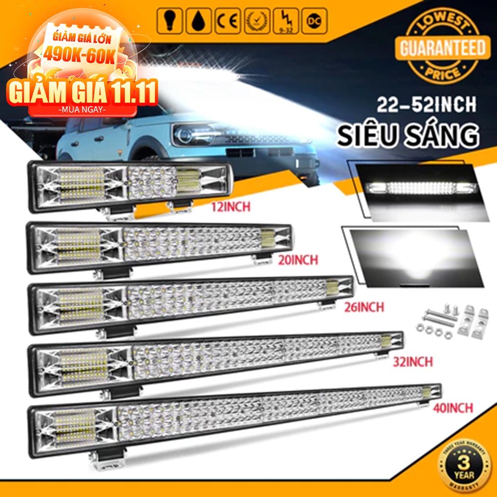 12-40Inch Thanh Đèn LED 12V 24V Combo Thanh Đèn LED/Đèn Làm Việc Cho Xe ...