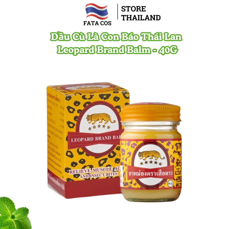 Dầu cù là thái lan, dầu cù là con báo thái lan Leopard 40gr Fata co's ...