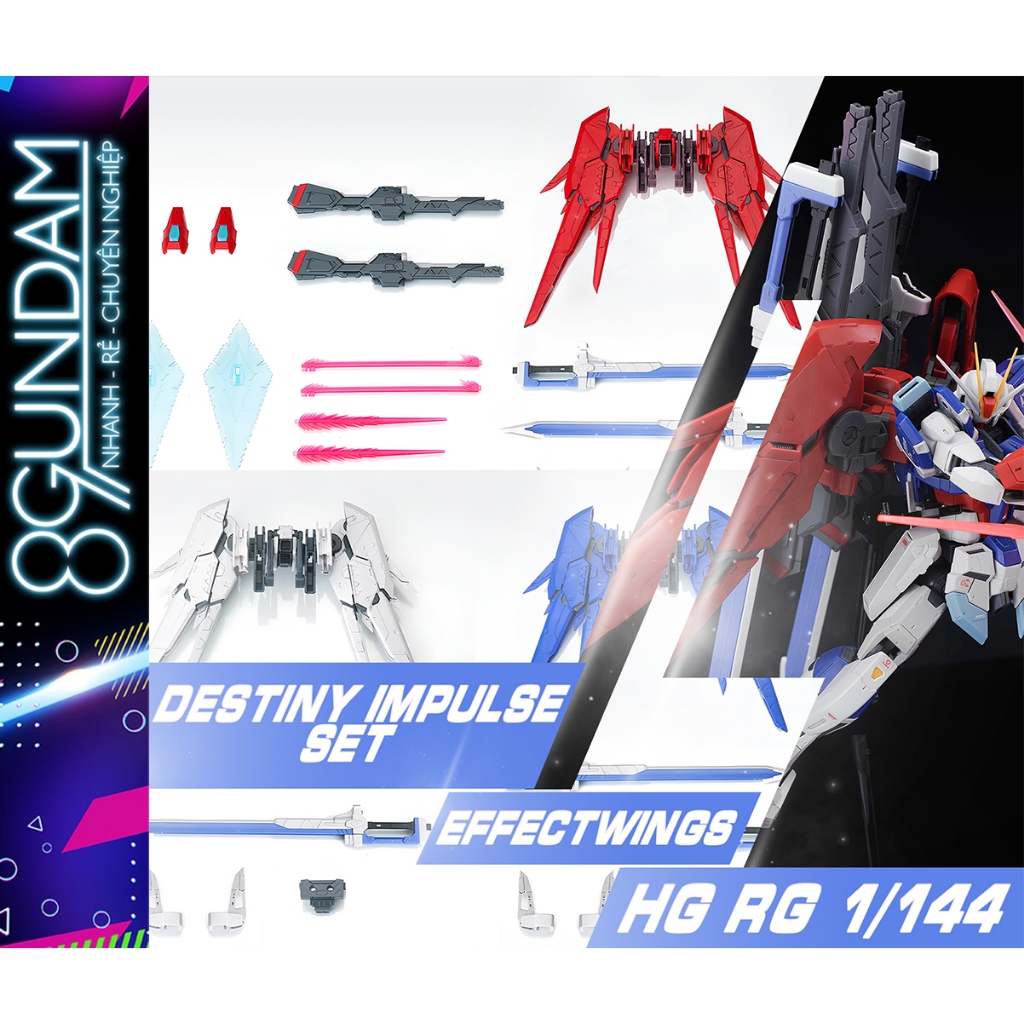 [CÓ SẴN] Mô Hình Lắp Ráp Phụ Kiện Destiny Impulse Set cho RG HG 1/144 ...