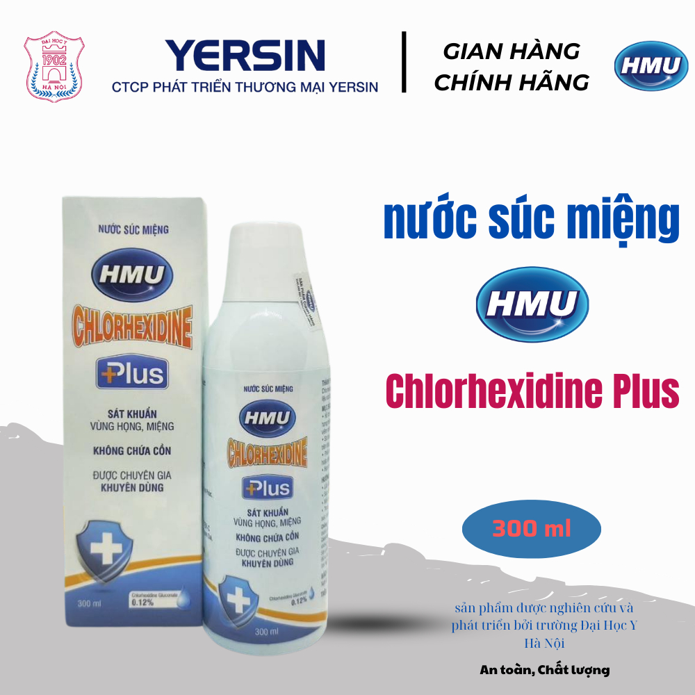 Nước Súc Miệng HMU Chlorhexidine Plus 250ml - Dung Dịch Không Cồn ...