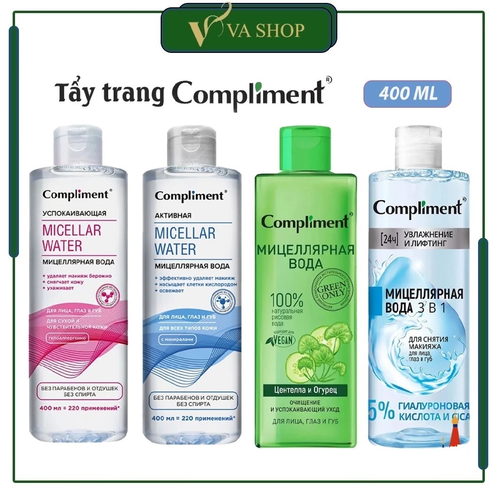 Nước tẩy trang Compliment micellar water 400ml | Shopee Việt Nam