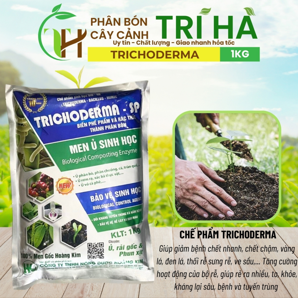 Men Ủ Sinh Học Tricoderma Humic 1kg, Chế Phẩm Vi Sinh Trichoderma Dùng ...