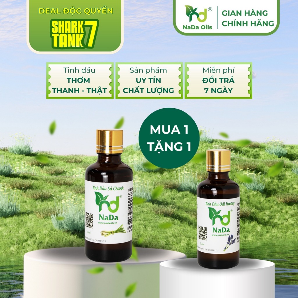 [50ml - MUA 2 TẶNG 1] Tinh dầu nguyên chất | NaDa Oils | Dung tích 50ml ...
