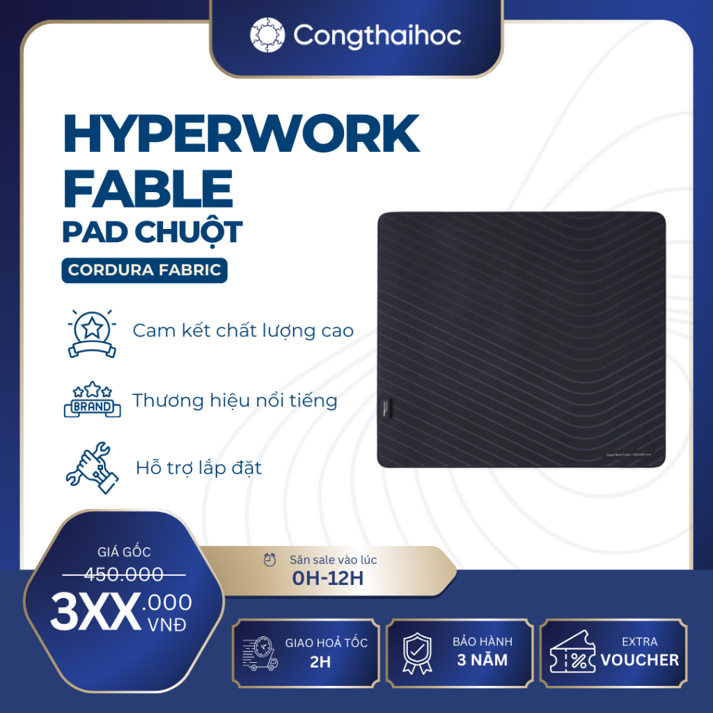 Pad chuột HyperWork Fable (Cordura Fabric) - Miếng lót chuột HyperWork | Shopee Việt Nam