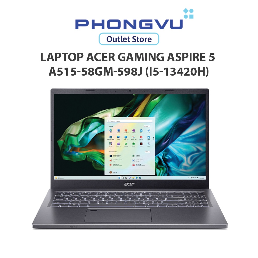 Laptop Acer Gaming Aspire 5 A515-58GM-598J (i5-13420H) (Xám) - Bảo hành ...