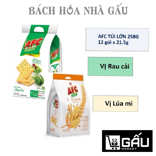 Bánh Cracker AFC Dinh Dưỡng túi 258g | Shopee Việt Nam