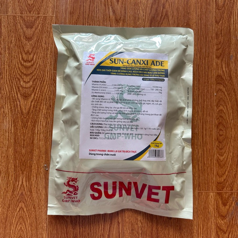 SUN CANXI ADE 1kg TĂNG SẢN LƯỢNG VÀ CHẤT LƯỢNG TRỨNG KÉO DÀI THỜI GIAN ...