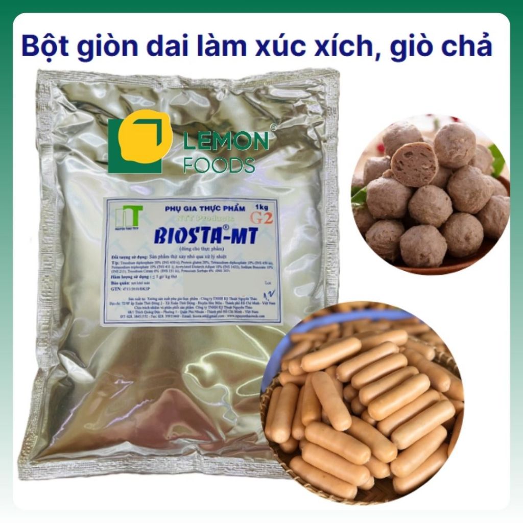 1Kg Bột giòn dai BIOSTA-MT G2 Nguyên Thảo - Bột giòn dai làm giò chả, xúc xích | Shopee Việt Nam