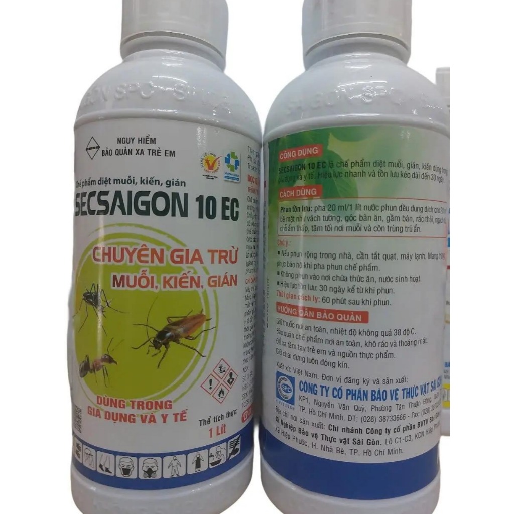 Thuốc diệt muỗi thế hệ mới SEC SAIGON 10EC- chai 1000ml | Shopee Việt Nam
