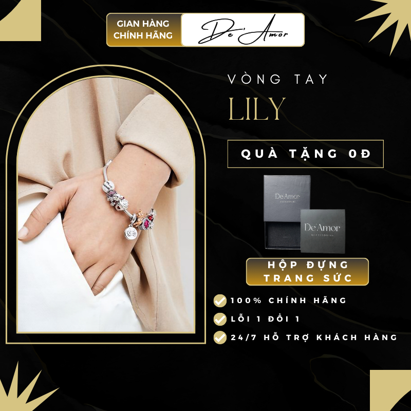 Vòng tay Lily - Vòng tay Charm S925 | Shopee Việt Nam
