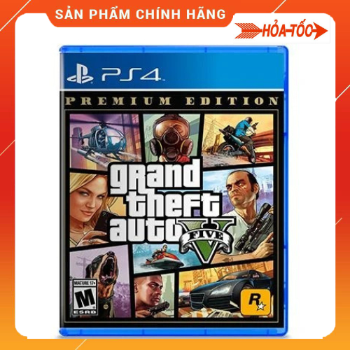Đĩa game Ps4 Grand Theft Auto 5 Premium Edition (GTA 5) - Playstation 4 GTA V Full Box | Shopee ...